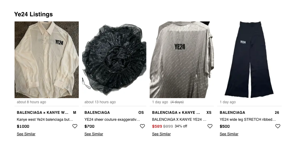 Kanye West 打造 YE24 限定店，原價萬元 Balenciaga 印上 YE24 只賣 20 元美金！