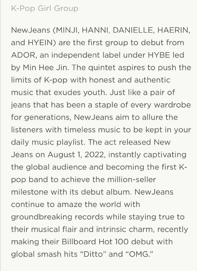 成就再解鎖！NewJeans 入選為 Gold House 2023 年在美最有影響力的亞洲藝人！ | beanfun!