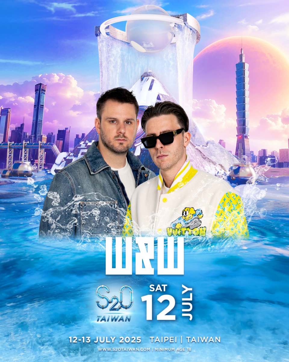 近距離濕身狂歡！S2O Taiwan 本週末登場，百大 DJ R3HAB、W&W 來台開炸